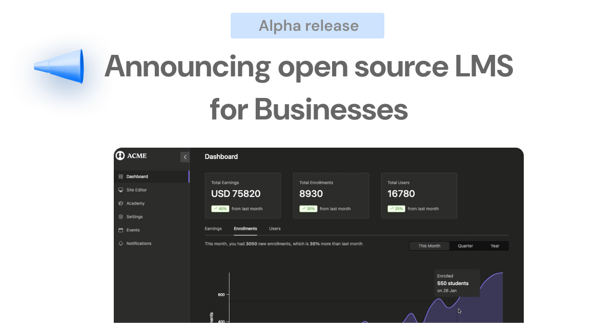 Announcing open source LMS - alpha release – Torqbit